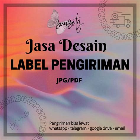 Jual Jasa Desain Label Pengiriman Shopee Indonesia