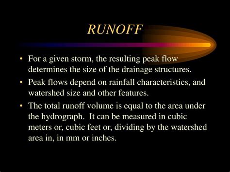 Ppt Characteristics Of Runoff Powerpoint Presentation Free Download