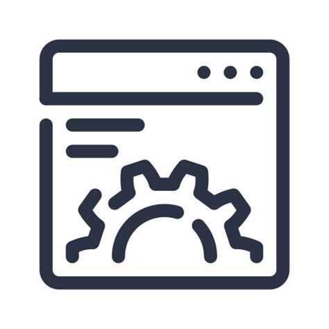 Development Optimization Settings Web Icon