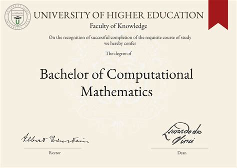 Bachelor Of Computational Mathematics B Comp Math