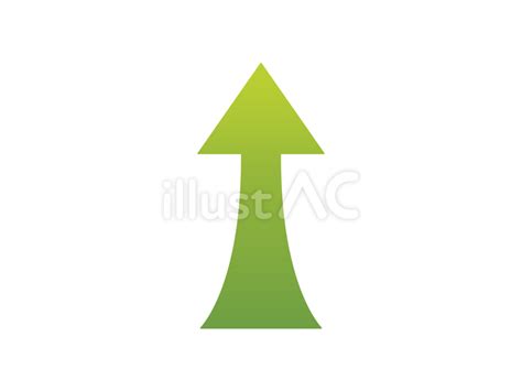 上昇矢印（緑）イラスト No 23446773｜無料イラスト・フリー素材なら「イラストac」