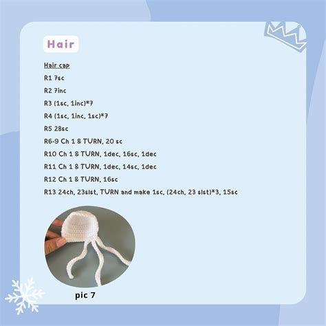 Elsa Mini Doll Crochet Pattern