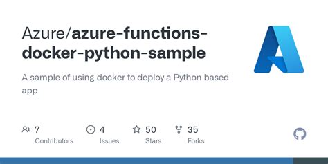 Github Azureazure Functions Docker Python Sample A Sample Of Using Docker To Deploy A Python