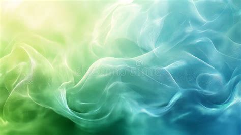 Abstract Blue And Green Background With Smooth Lines And Waves In It Stock Image Image Of