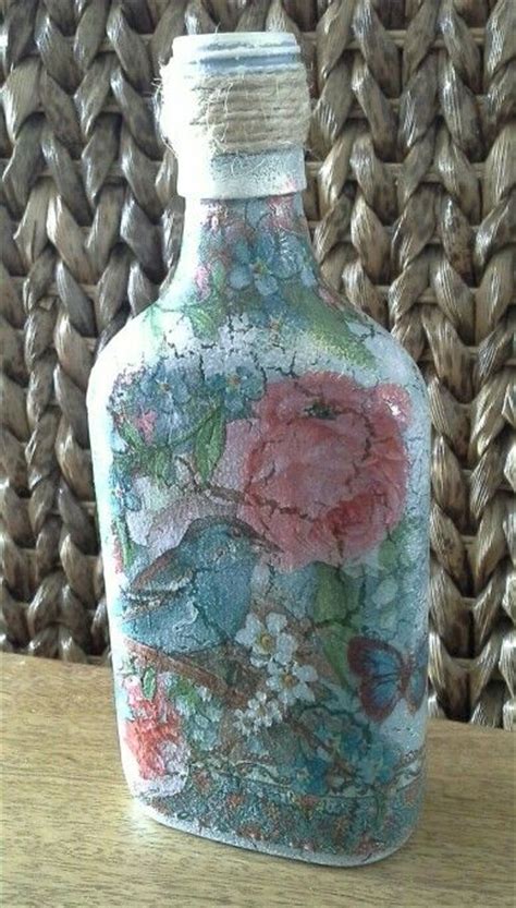 91 Decoupage Bottles With Napkins
