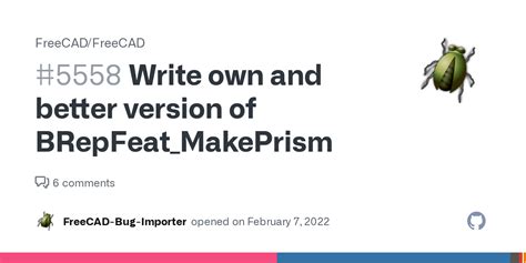 Write Own And Better Version Of Brepfeatmakeprism · Issue 5558