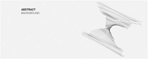 Premium Vector Flowing Dots Particles Wave Pattern Halftone Gradient Curve Shape Isolated On