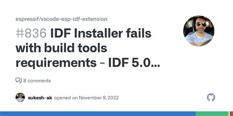 IDF Installer Fails With Build Tools Requirements IDF Release Branch VSC Issue