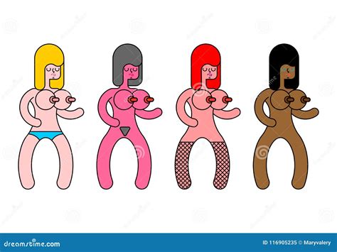 Sex Doll Set Sex Toys For Adults Stock Vector Illustration Of Girl Emotion