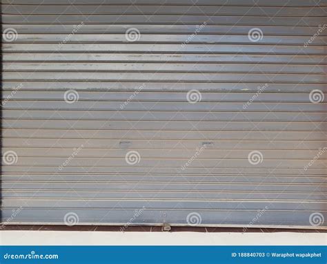 Rolling Shutters Pattern Texture Background Stock Image Image Of Industrial Aluminium 188840703