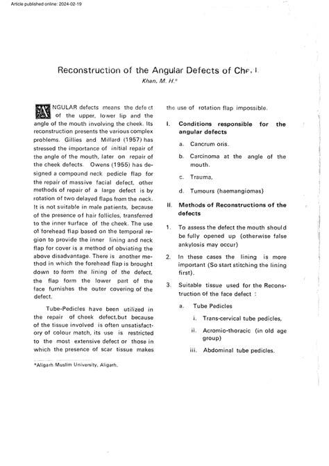 Pdf Reconstruction Of The Angular Defects Of Cheat