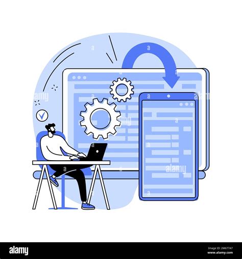 Cross Platform Software Abstract Concept Vector Illustration Multi