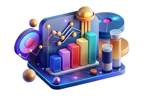 Flat Ai Powered Data Analytics Concept As A Dynamic Abstract Digital