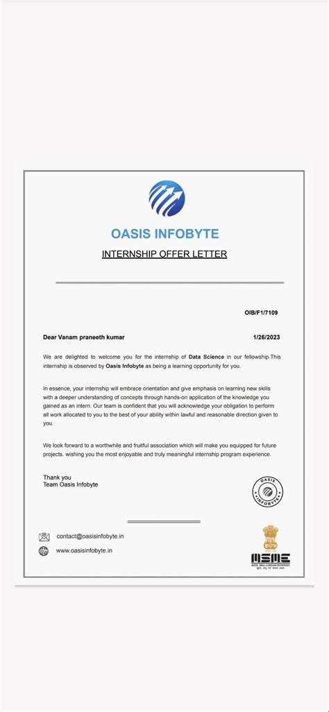 Praneeth Kumar On Linkedin Datascience Machinelearning Oasisinfobyte