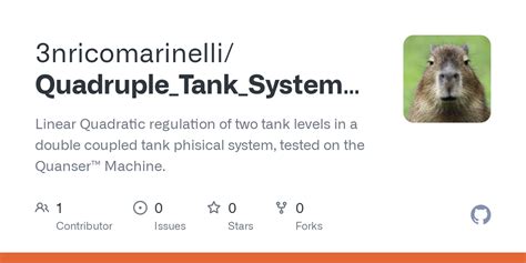 Github 3nricomarinelli Quadruple Tank System Control Linear Quadratic Regulation Of Two Tank