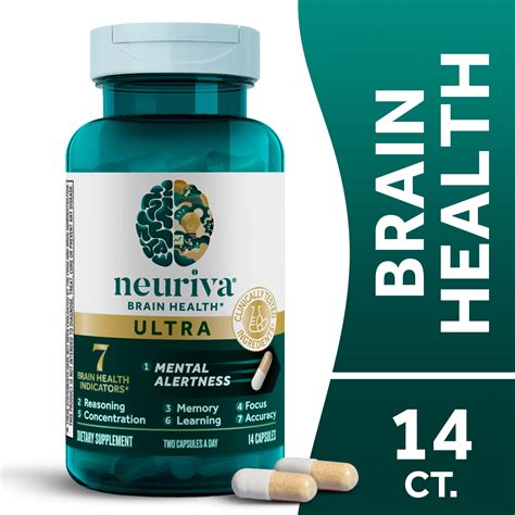 Neuriva Brain Health Supplement Ultra Pills For Memory Focus And Concentration 14 Capsules