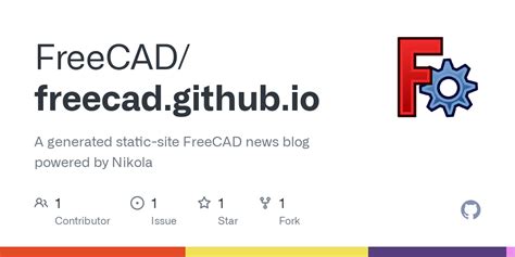 Github Freecad A Generated Static Site Freecad News Blog Powered By Nikola