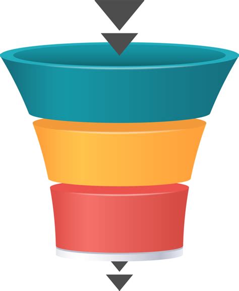 Funnel Infographic Presentation Template 18876327 Png