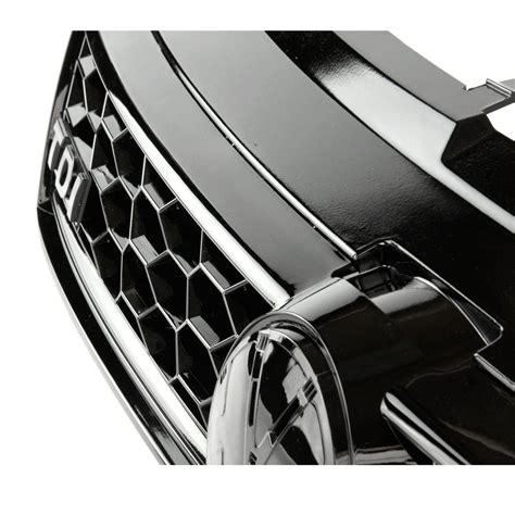 All Gloss Black Vw Polo 6c 2014 Tdi Honeycomb Front Grille Gti Style