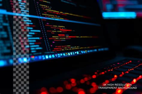 Premium Psd Close Up Of Monitor Displaying Source Code Coding Program