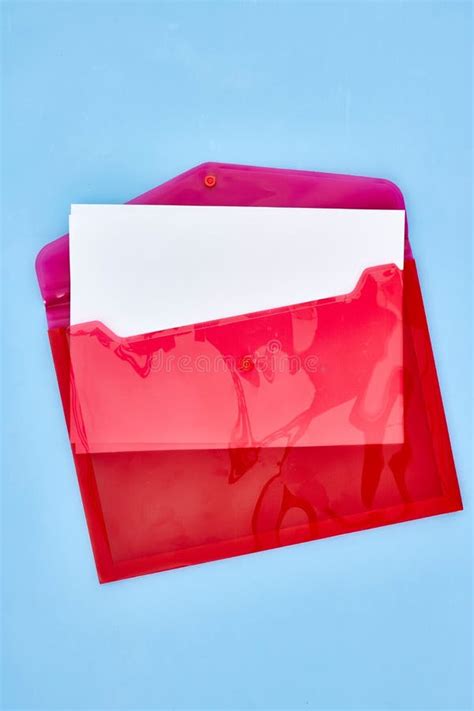 Plastic Document Envelope Stock Photo Image Of Business