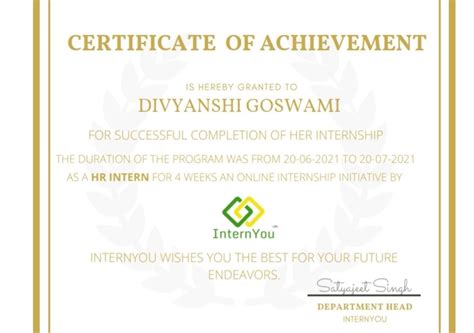 Divyanshi Goswami On Linkedin Internship