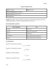Understanding Projectile Motion A PreLab Guide For Babes Course Hero
