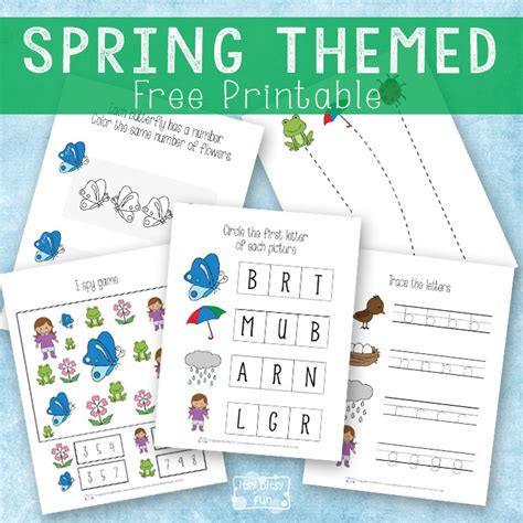 Free Spring Themed Printables
