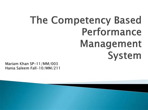 Ppt The Competency Based Performance Management System Powerpoint Presentation Id1567738 Ppt The Competency Based Performance Management System Powerpoint Presentation Id1567738