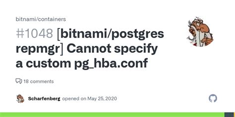 [bitnami postgresql repmgr] cannot specify a custom pg nf · issue