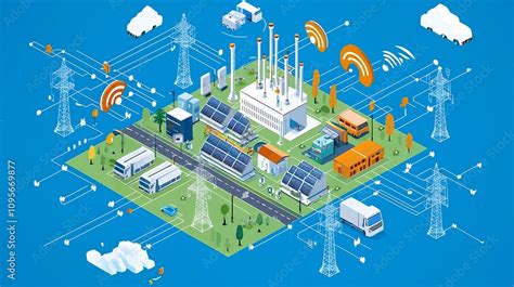 Of An Integrated Smart Grid System With Renewable Energy Sources Like Solar Panels And Wind