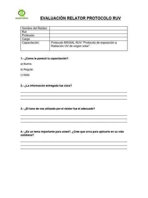 Evaluación Relator Ruv 2023 Pdf