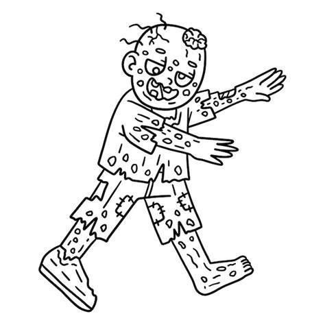 걸어다니는 좀비의 귀 ⁇ 고 재미있는 색칠 페이지는 어린이들에게 몇 시간 동안 색칠 재미를 제공합니다 이 페이지를 색칠하는 것은 매우 쉽습니다 작은 어린이와 유아에게