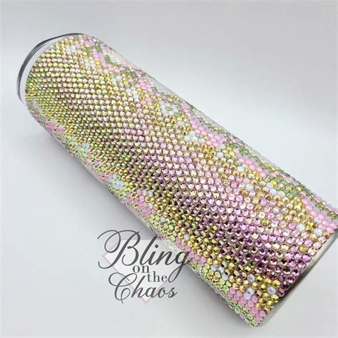 python pattern pink colourway bling on the chaos