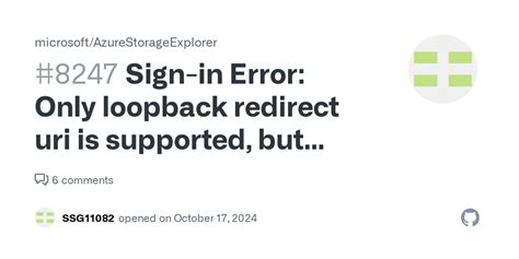 Sign In Error Only Loopback Redirect Uri Is Supported But Urn Ietf Wg Oauth Oob Was Found