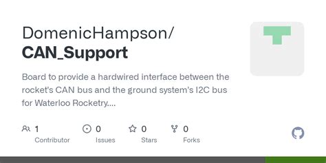 Github Domenichampsoncansupport Board To Provide A Hardwired Interface Between The Rockets