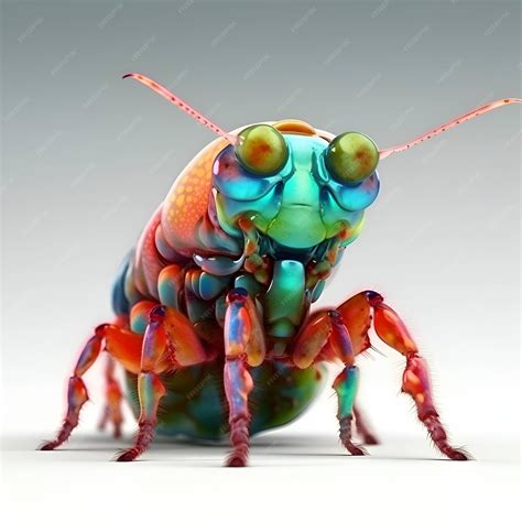 Premium Ai Image 3d Rendering Of A Grasshopper Isolated On A White Background