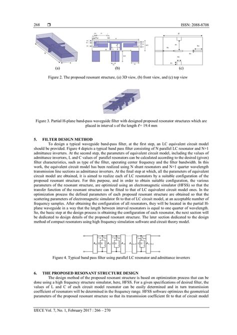 Novel Resonant Structure To Compact Partial H Plane Band Pass Waveguide Filter Pdf