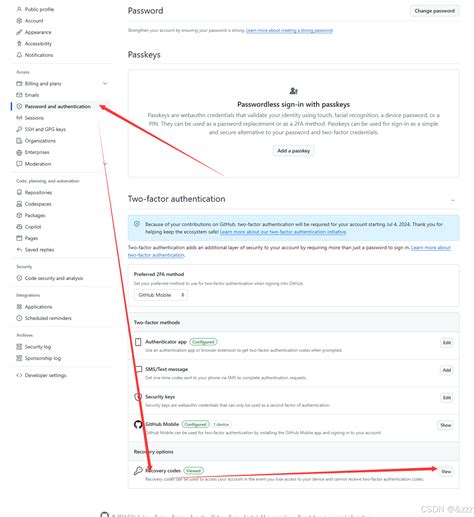 Github恢复码怎么备份github 恢复码 Csdn博客