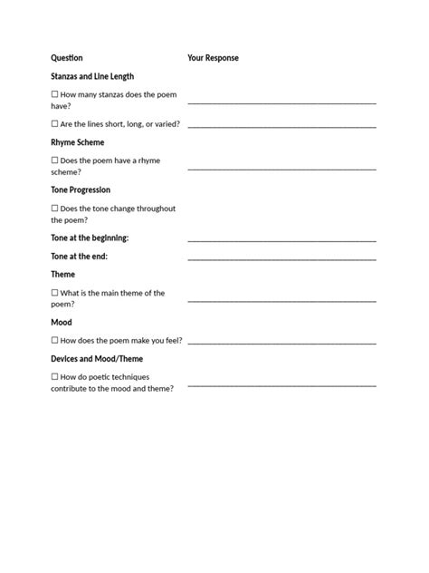 Structure Checklist Pdf