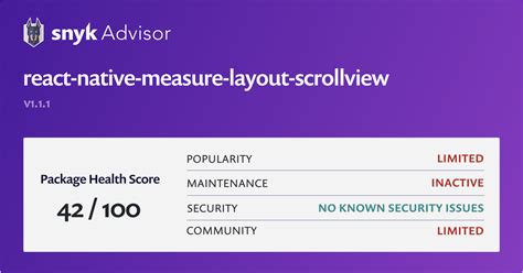 React Native Measure Layout Scrollview Npm Package Snyk