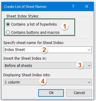 How To Create A List Of All Worksheet Names From A Workbook