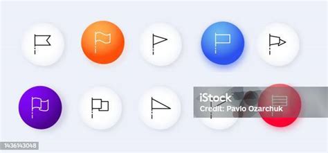 업적 플래그 설정 아이콘입니다 달성 상단 목표 포부 직원 작업 계획 일정 목표 표시 포인터를 완료하십시오 비즈니스 개념 신형 스타일 비즈니스용 벡터 줄 아이콘 0명에 대한