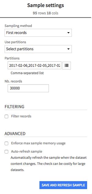 Sampling Dataiku DSS 13 Documentation