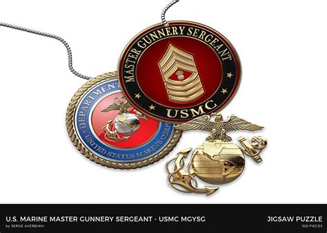 Us Marine Master Gunnery Sergeant Usmc Mgysg Rank Insignia With