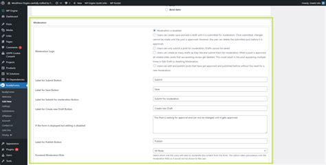 How To Guest Posts Submission Management In Wordpress Wordpress Form Builder Documentation