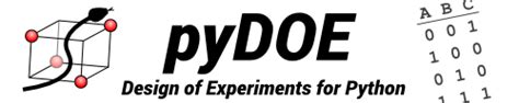 Pydoe The Experimental Design Package For Python — Pydoe 036 Documentation