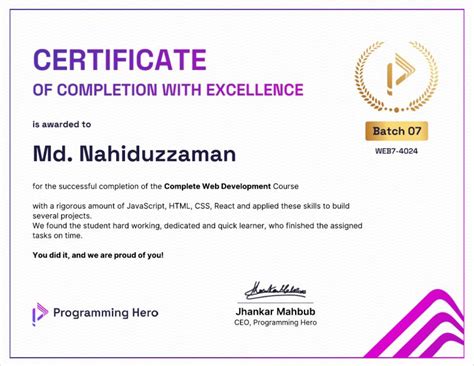 md nahiduzzaman on linkedin webdevelopment mern react javascript programminghero