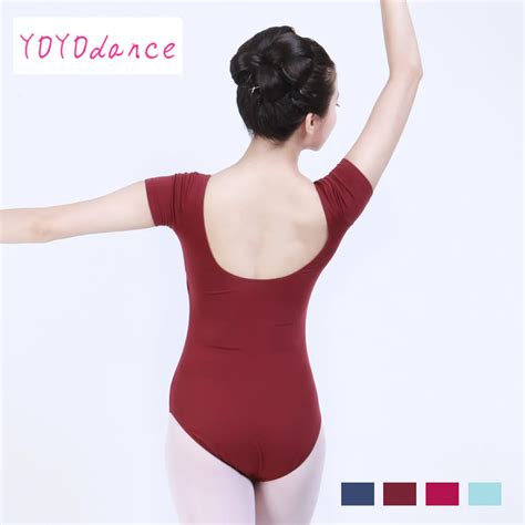 New Sexy Low Back Cotton Lycra Ballet Dance Leotard Adult Bodysuit
