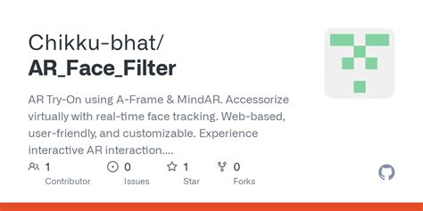 Github Chikku Bhat Ar Face Filter Ar Try On Using A Frame And Mindar Accessorize Virtually